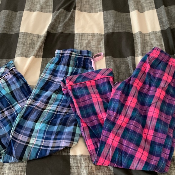 Victoria's Secret | Intimates & Sleepwear | Set Of Vs Plaid Pj Pants ...